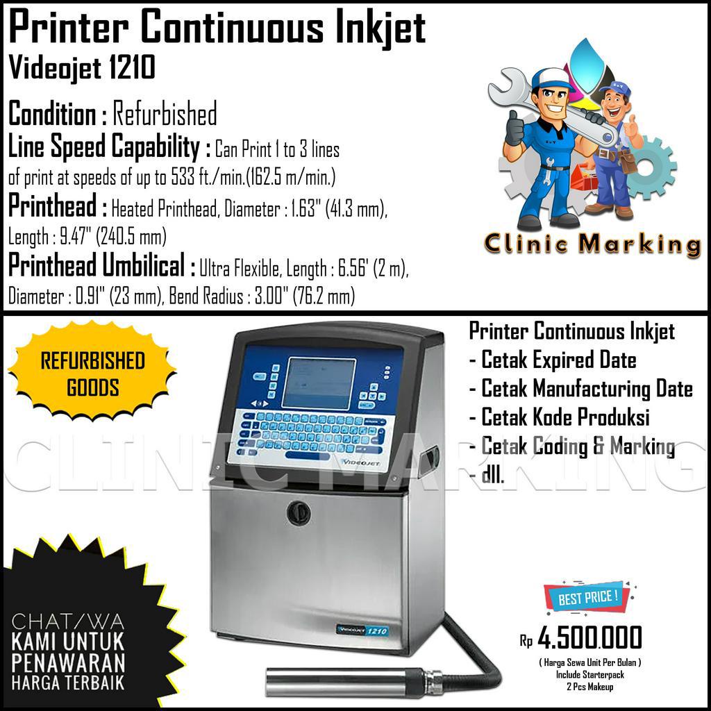 Jual Printer Continuous Inkjet Videojet 1210 (Refurbished) | Shopee ...