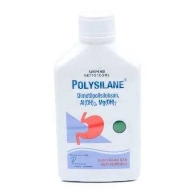 Jual Polysilane Suspensi 100ml - Obat maag anti kembung | Shopee Indonesia