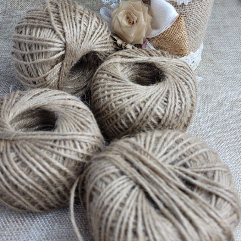 Jual Kode: E1-8 TALI KARUNG SERAT GONI RAMI MENDONG VINTAGE BURLAP ...