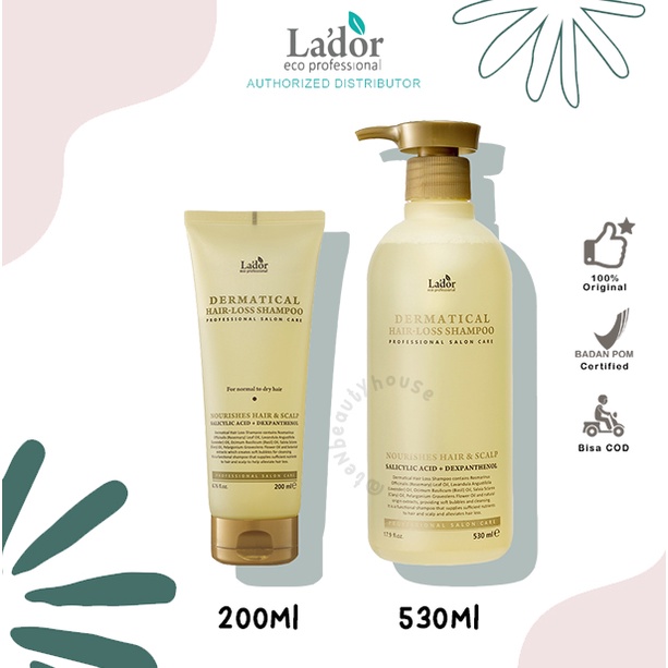 Jual LADOR Dermatical Hair Loss Shampoo 200Ml - 530Ml | Shopee Indonesia