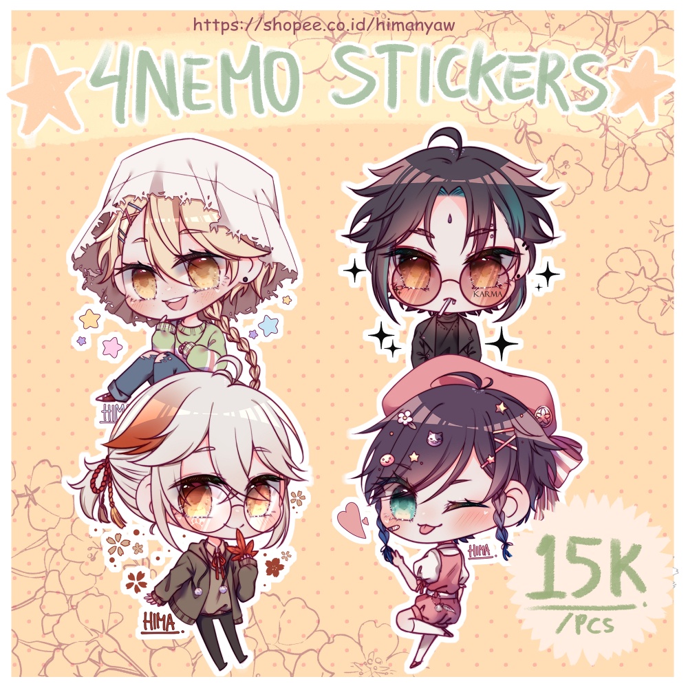 Jual Genshin Impact 4NEMO stikers | Shopee Indonesia