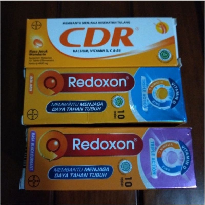Jual CDR RASA JERUK MANDARIN 10 TABLET + REDOXON TRIPLE ACTION 10X2 ...