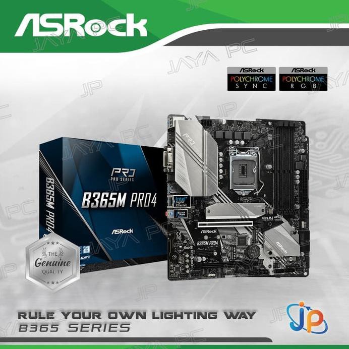 Jual MOTHERBOARD ASROCK B365M PRO4 (LGA1151, B365, DDR4, USB3.1, SATA3 ...