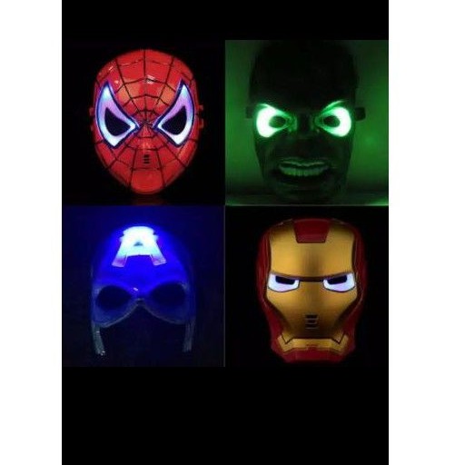 Jual topeng karakter/topeng Ironman/Hulk/Spiderman/topeng avenger ...