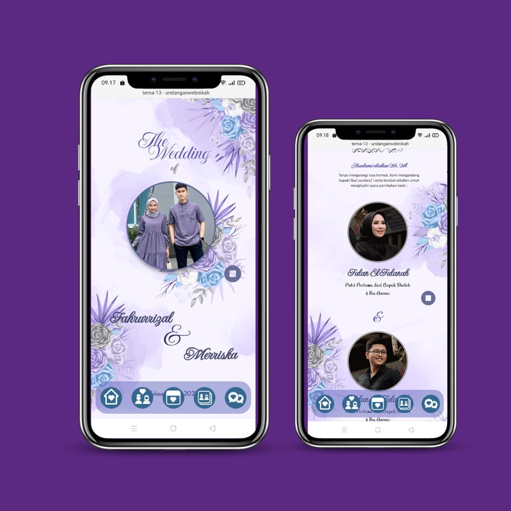 Jual undangan web undangan website tema eleghant modern tema keren ...