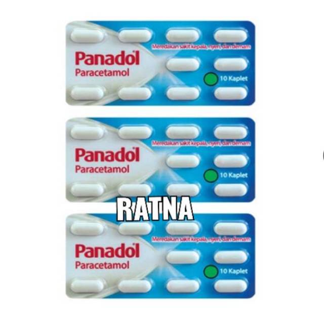 Jual PANADOL BIRU PARACETAMOL isi 10 pcs | Shopee Indonesia