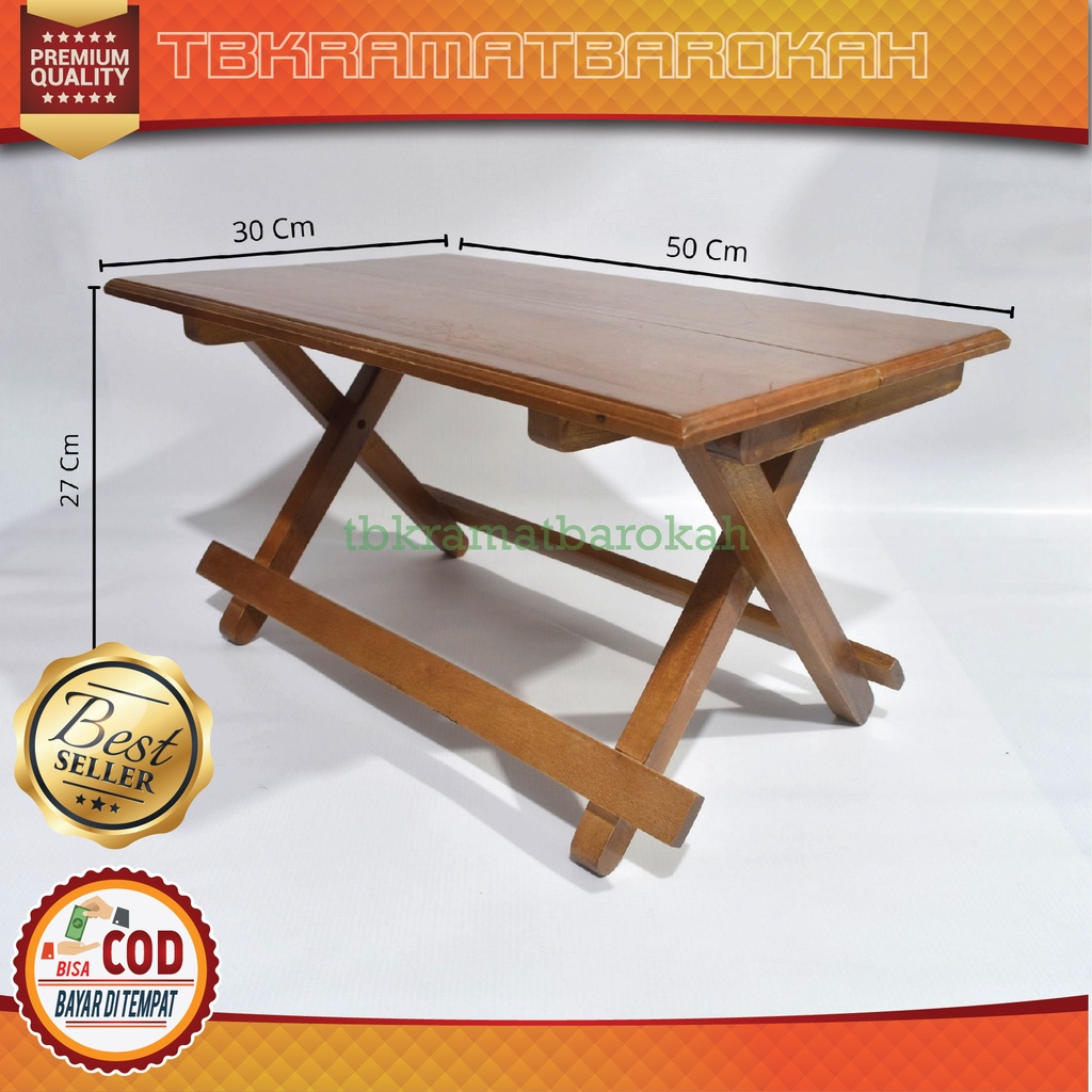 Jual Meja Lipat Baca Kayu Mahoni Plitur Ukuran Besar (Panjang 50 cm ...