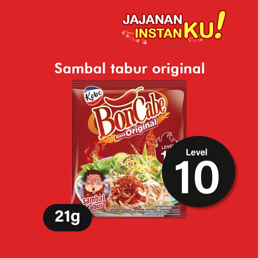 Jual Boncabe Bon Cabe Original Sachet Renceng Level 10 / Renceng 12 ...