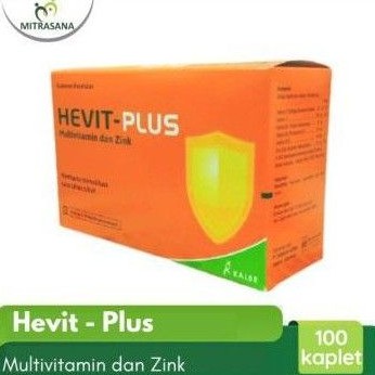 Jual Hevit Plus - Multivitamin C 500 Mg, B1, B6, B12, E dan Zinc ...