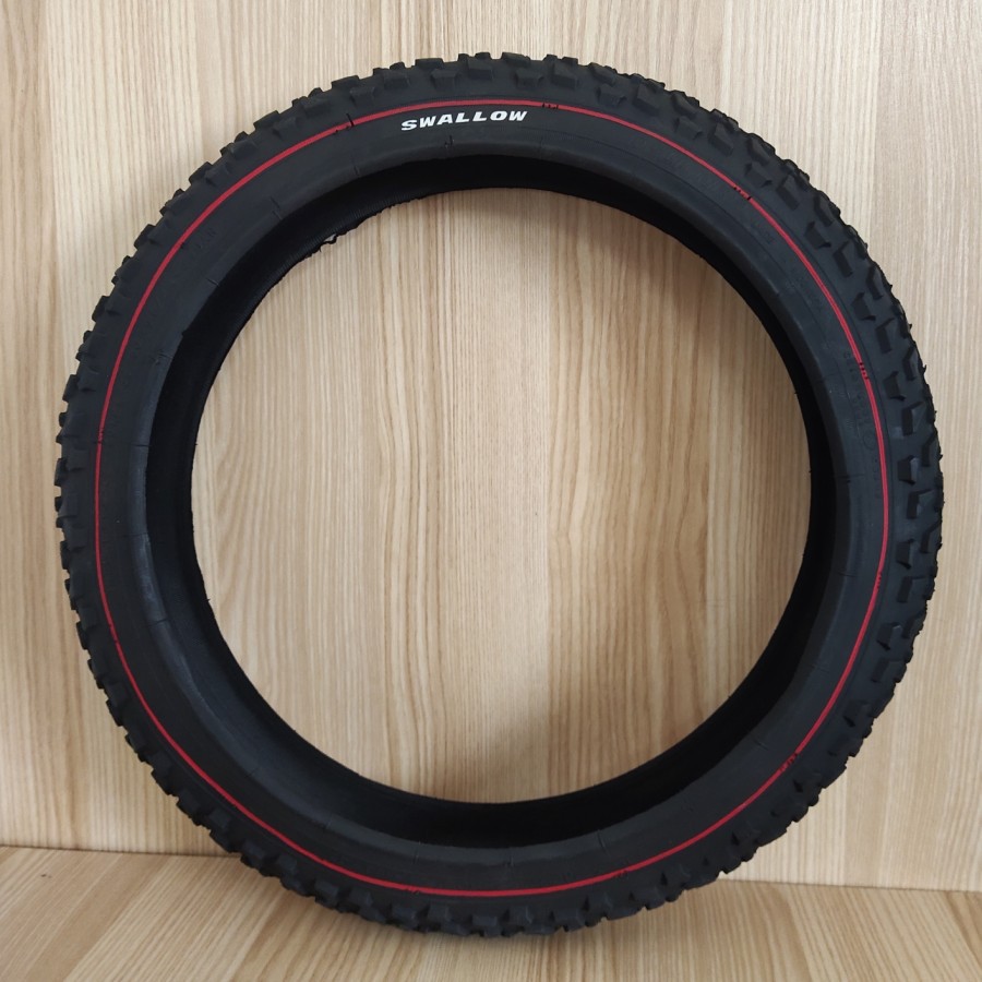 Jual Ban luar 16 x 2.125 / 2125 Swallow Sepeda Mini BMX Selis Lipat lis merah BLS162125 | Shopee ...