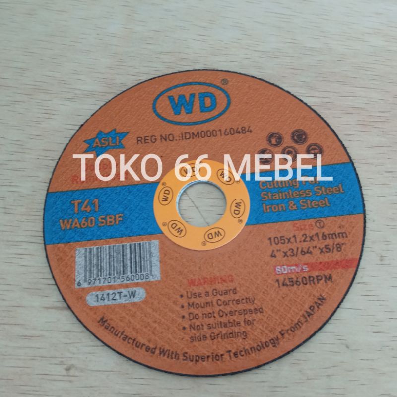 Jual Batu Potong wd 4 inch, batu Gerinda WD 4 Inch | Shopee Indonesia