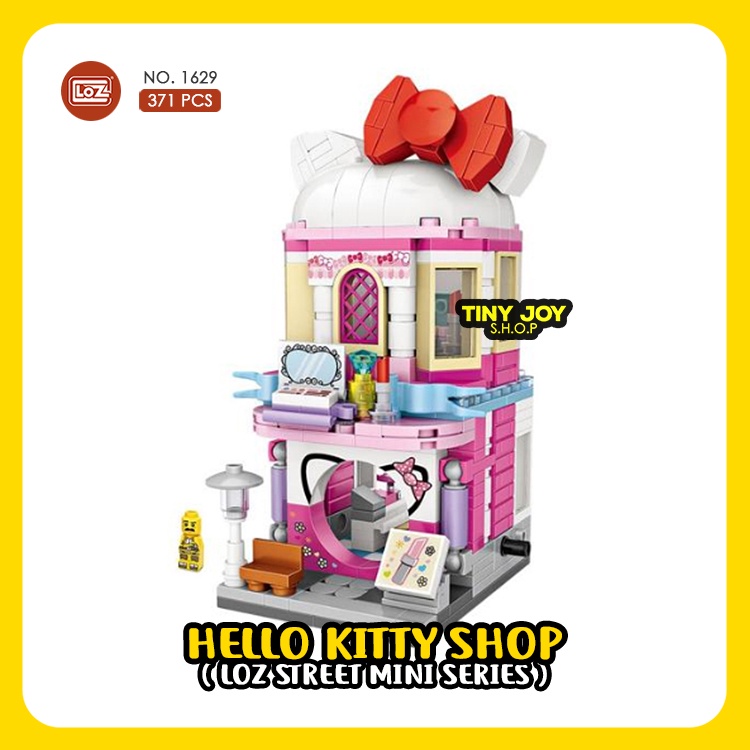 Jual LOZ Street Mini ( HELLO KITTY COSMETIC STORE ) 1629 SERIES Pink ...