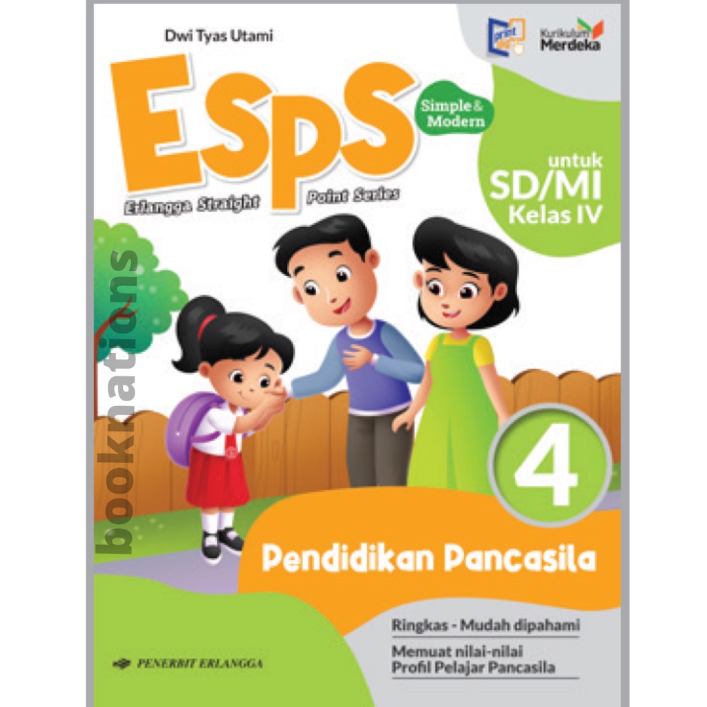 Jual Buku ESPS PENDIDIKAN PANCASILA PPKN KELAS 4 SD ERLANGGA Kurikulum Merdeka | Shopee Indonesia