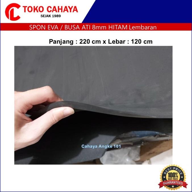 Jual Spon Eva Sponge Busa Ati Spon Karet 8mm Hitam 120 x 210 cm ...