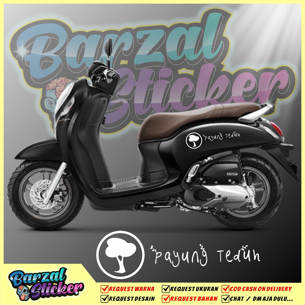 Jual stiker motor cuting STRIPING cutting sticker logo PAYUNG TEDUH ...