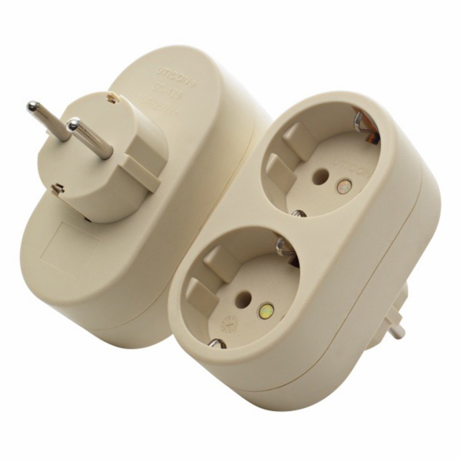 Jual STOP KONTAK STEKER UTICON SC-128 ARDE 2 SOKET | Shopee Indonesia