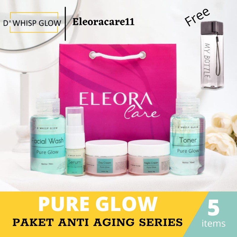 Jual Dwhisp glow eleora pure glow anti aging (menghilangkan flek, bekas ...