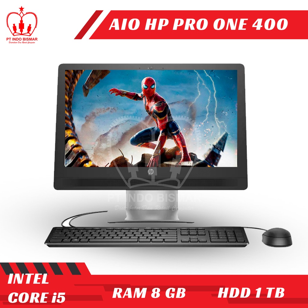 Jual CPU AIO HP PRO ONE 400 G3 INTEL CORE i5 GEN7 RAM 8GB HDD 1TB 20 ...