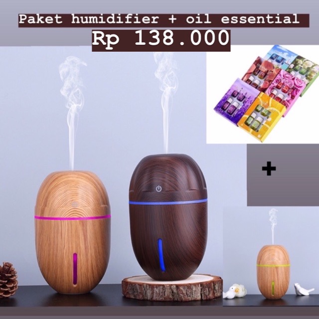 Jual Humidifiers diffuser air purifier tabung kayu | Shopee Indonesia
