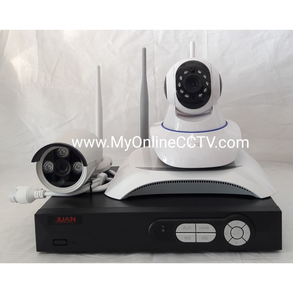 Jual Paket 2 Camera CCTV Wireless Outdoor Indoor Praktis Langsung Nyala ...
