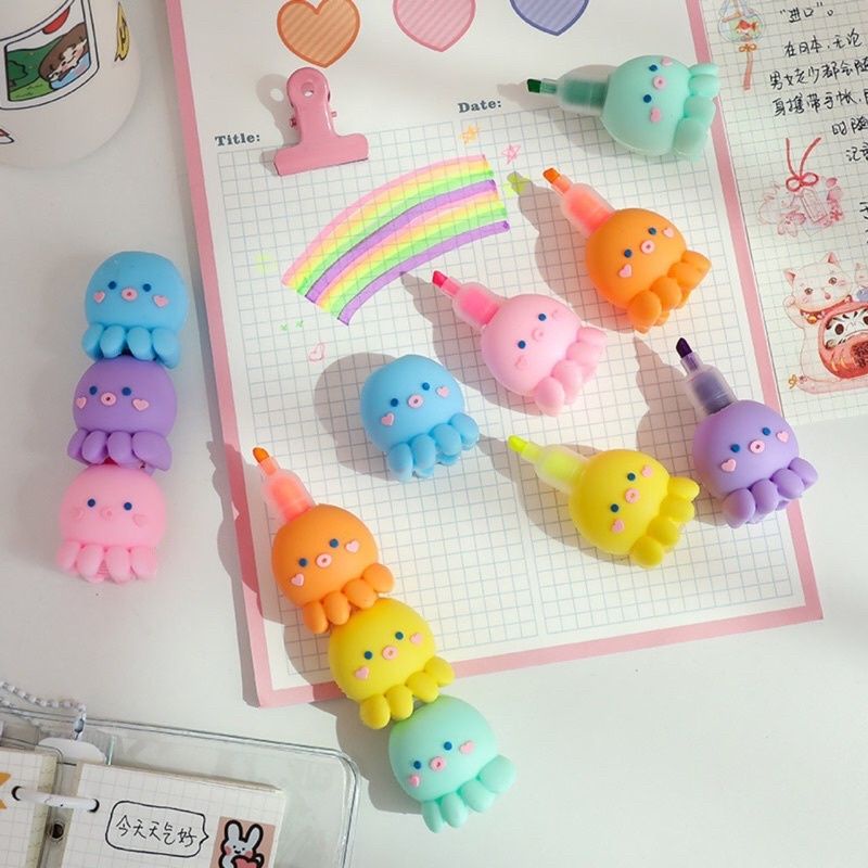 Jual Squid Highlighter / Stabilo Lucu Model Gurita | Shopee Indonesia