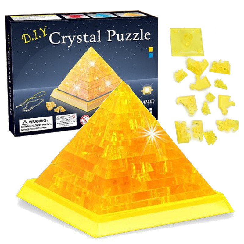 Jual Mainan Puzzle 3D Dan Hiasan Kristal DIY Bentuk Piramida Pyramid ...