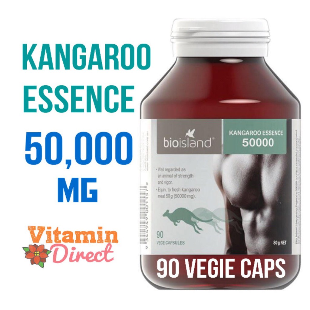 Jual Bio Island Kangaroo Essence 50,000 mg 90 VEGE CAPSULES - High ...