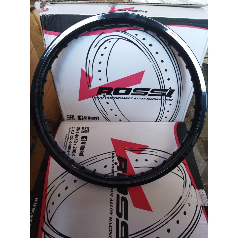 Jual VELG/VELK ROSSI 140-17 VELEG VELG 17 ROSSI HITAM GLOSY | Shopee ...