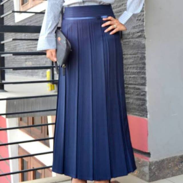 Jual ROK KERJA PLISKET WANITA / ROK REMPEL KERJA / ROK KERJA FORMAL / ROK KANTOR / ROK PLISKET ...