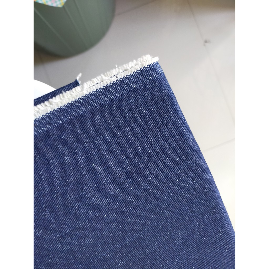 Jual Bahan Kain Denim Blue Indigo Nonstrech 13 oz | Shopee Indonesia