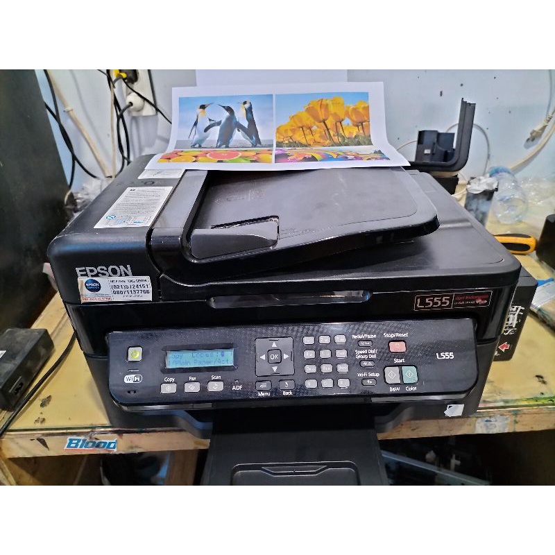 Jual Printer Epson L555 Second WiFi bisa scan Folio Legal lewat ADF ...