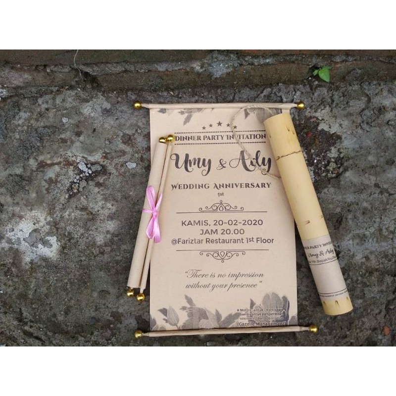 Jual UNDANGAN BAMBU GULUNG | Shopee Indonesia