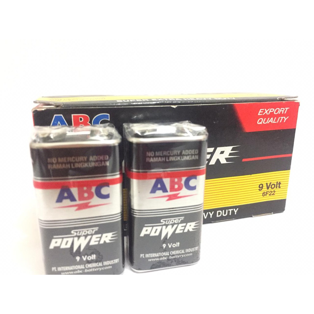 Jual Baterai ABC Kotak 9 Volt / Pcs | Shopee Indonesia