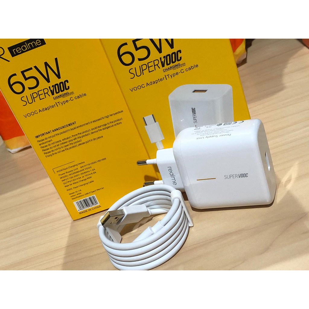 Jual [ORIGINAL] Charger Realme Oppo 65W Android 2.0A SUPER VOOC ADAPTER ...