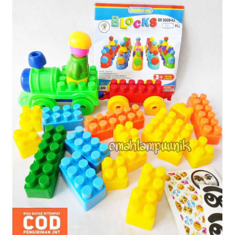 Jual Mainan Edukasi Anak Lego Block Besar isi 35pcs Murah | Shopee ...