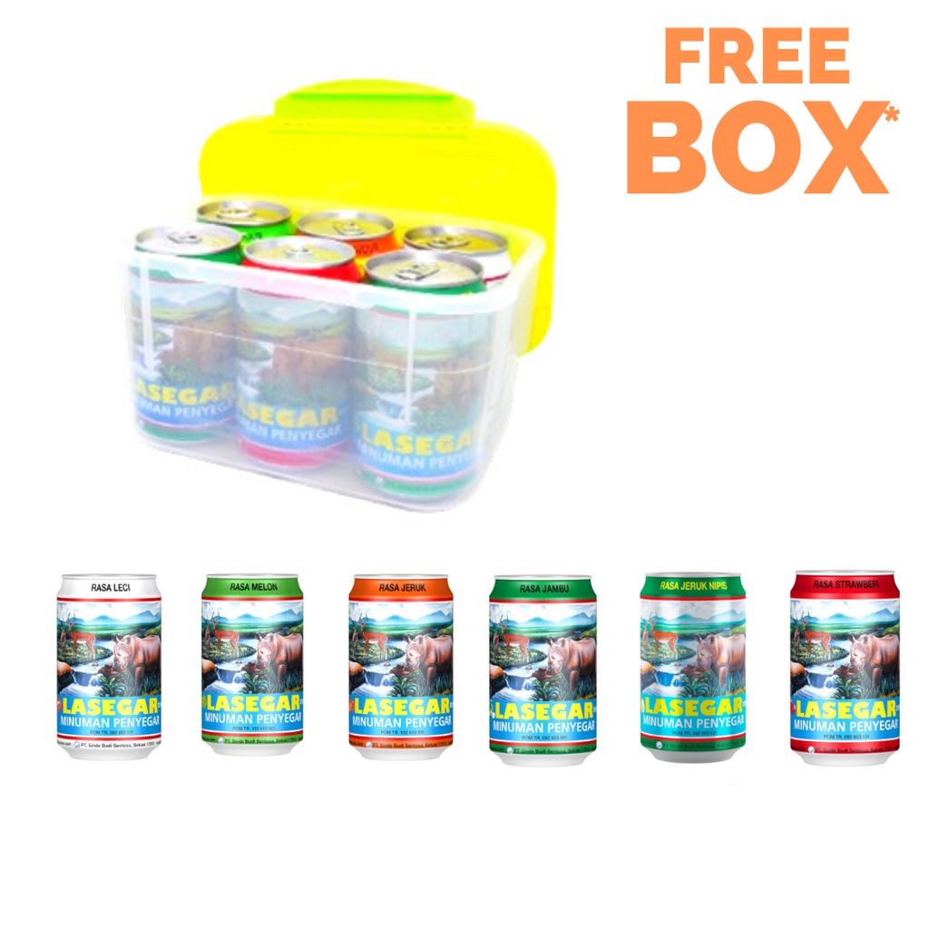 Jual Lasegar 320 ml Container isi 6 pcs varian Rasa Mix/ Lasegar ...