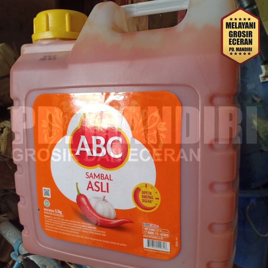 Jual ABC SAMBAL ASLI 5,7 KG | Shopee Indonesia