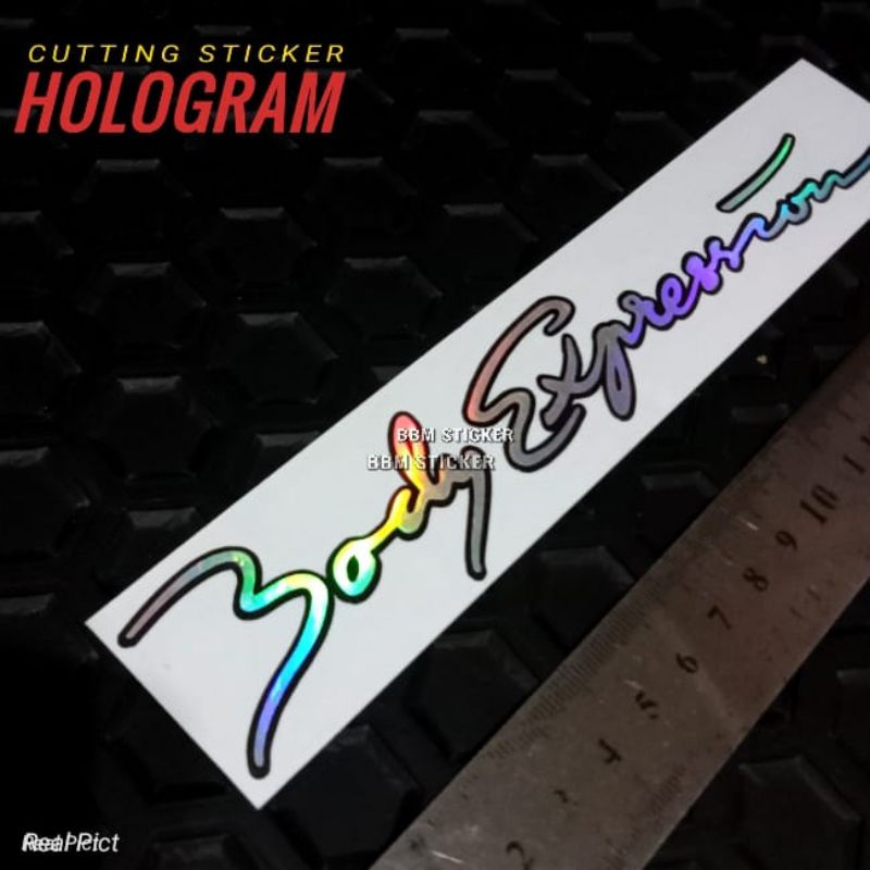 Jual Stiker Body Expression Hologram untuk helm motor mobil dll ...