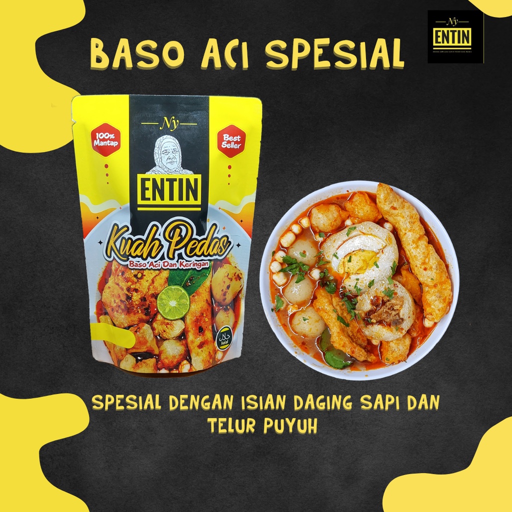 Jual BASO ACI telor puyuh dan tetelan sapi kuah pedas Ny Entin | Shopee ...