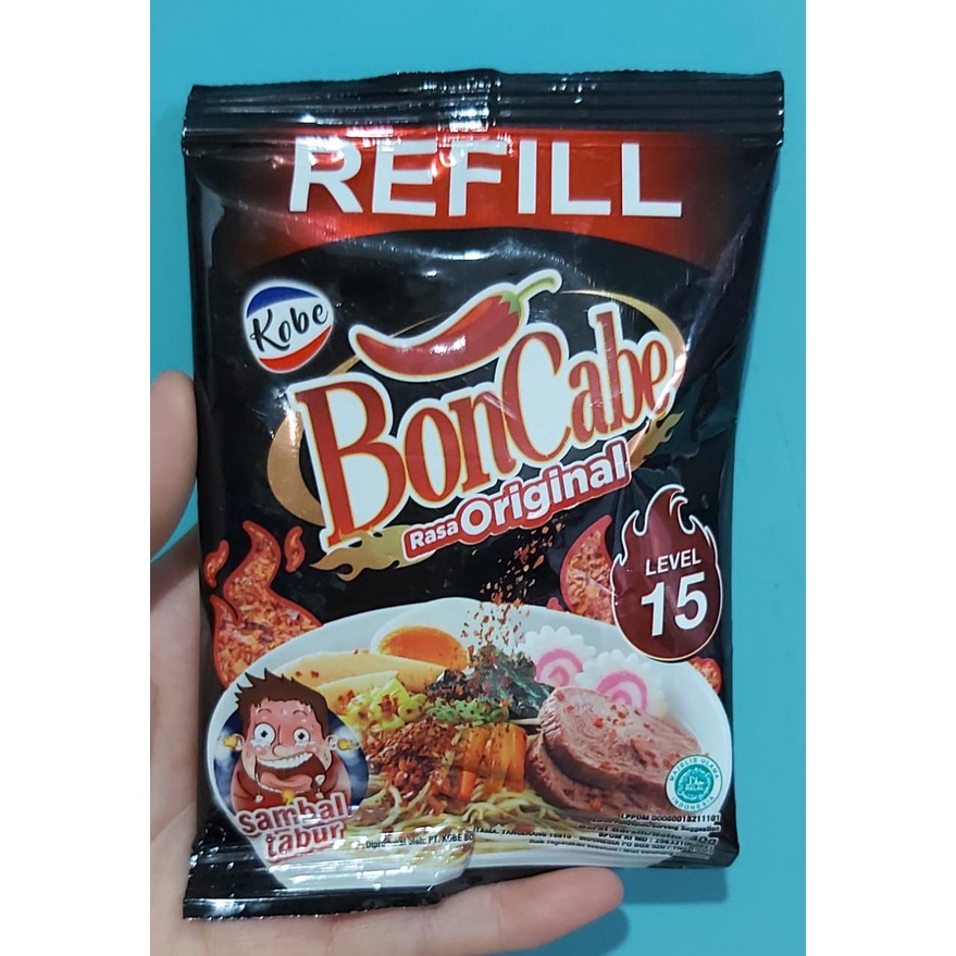 Jual KOBE BON CABE SAMBAL TABUR REFILL LEVEL 15 40g | Shopee Indonesia