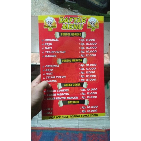Jual MENU JUALAN | Shopee Indonesia