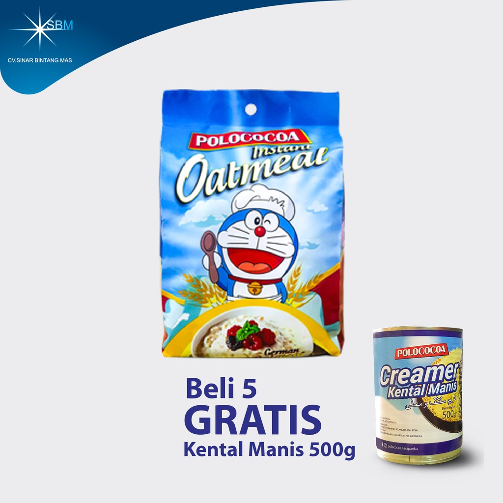 Jual Paket Oatmeal Instant Polococoa ( bukan Quaker ) gratis Susu ...