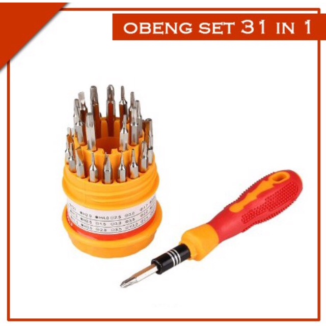 Jual Obeng Set Multi Guna (Dua Tingkat) | Shopee Indonesia