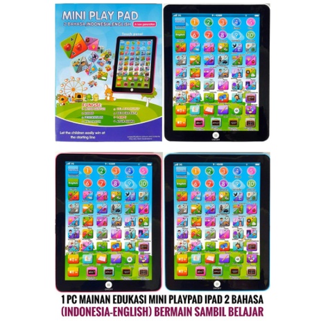 Jual Mainan Edukasi Mini PlayPad iPad 2 Bahasa (INDONESIA–ENGLISH ...