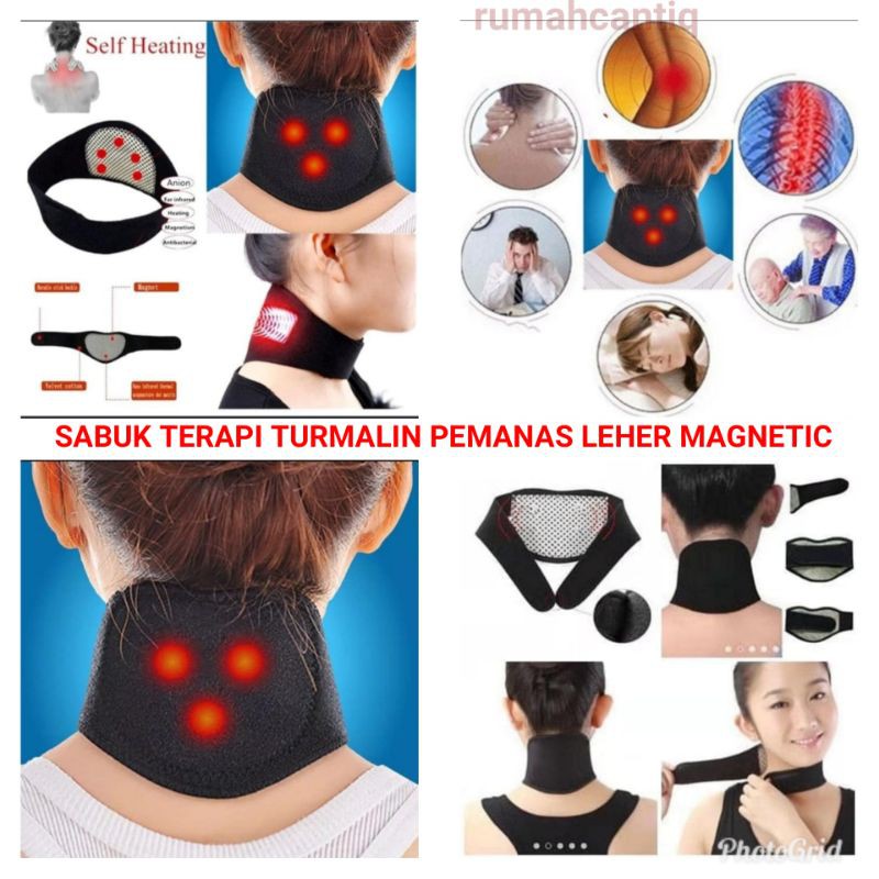 Jual Sabuk Terapi Pemanas Penghangat Leher Magnetic Self Heating ...