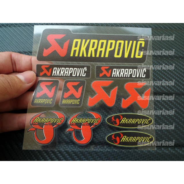 Jual Stiker Set Decal Akrapovic | Shopee Indonesia