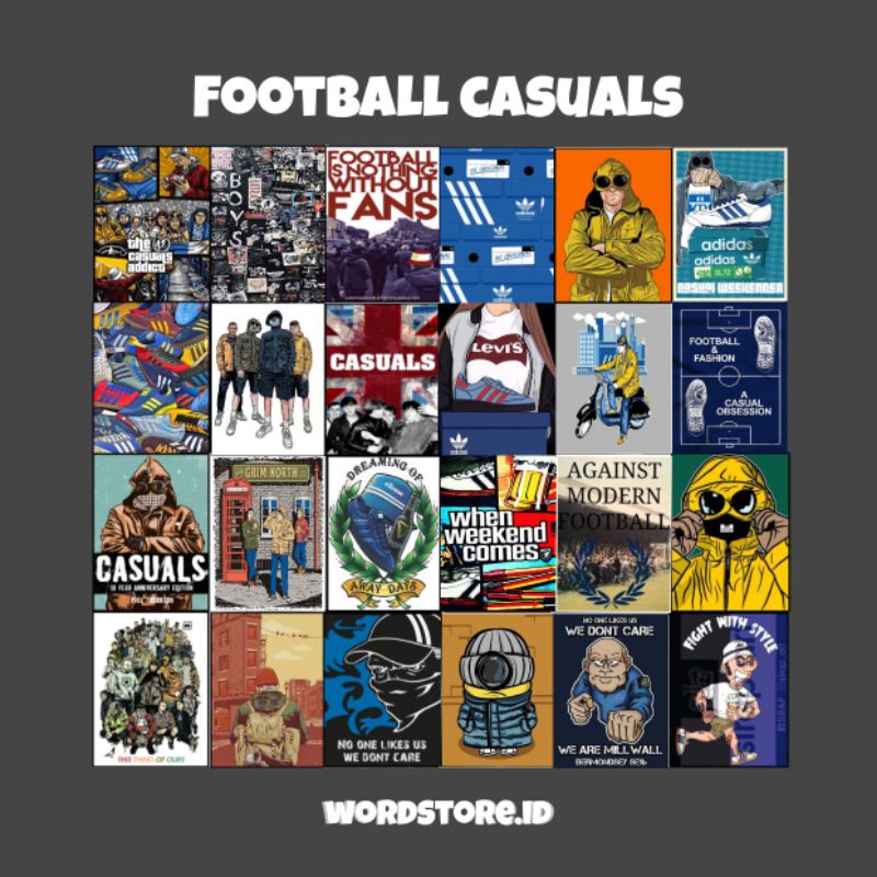 Jual Poster Casuals Football Hooligans Ultras | Poster Dinding Casual ...