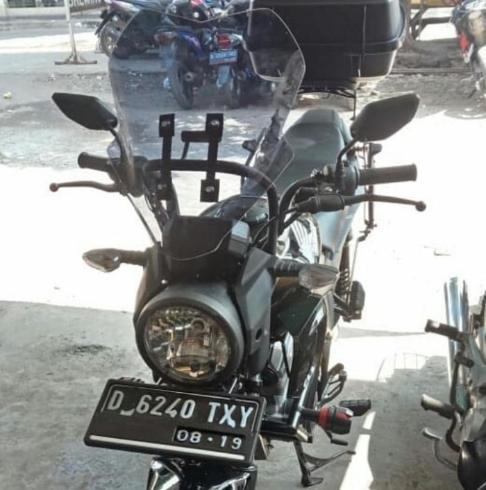 Jual BRACKET VISOR BREKET WINDSHIELD VERZA NEW MEGAPRO NEW CB BYSON OLD ...