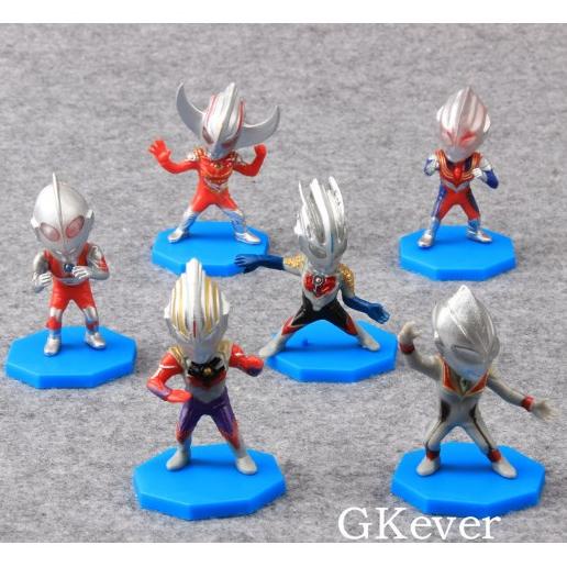 Jual Mainan Ultraman Action Figure Set Isi 6 Cake Topper Ultraman ...