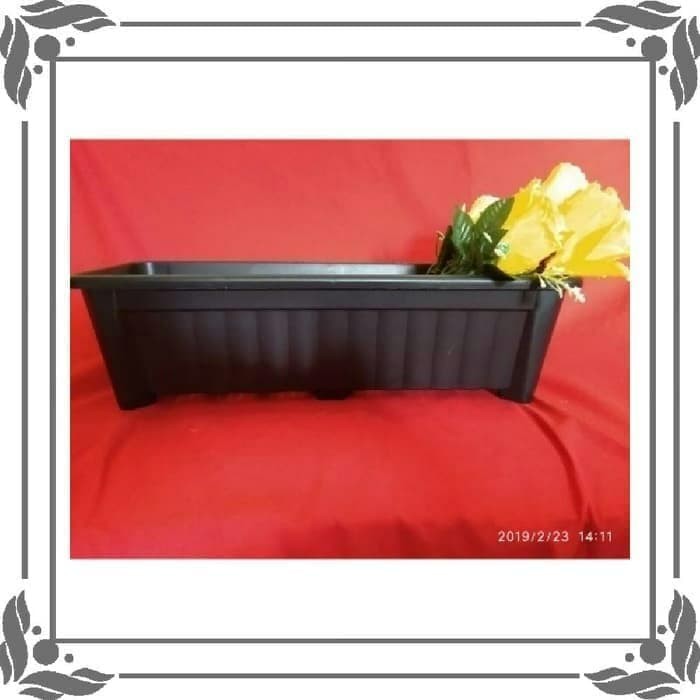Jual pot bunga panjang PJG 55 HITAM | Shopee Indonesia